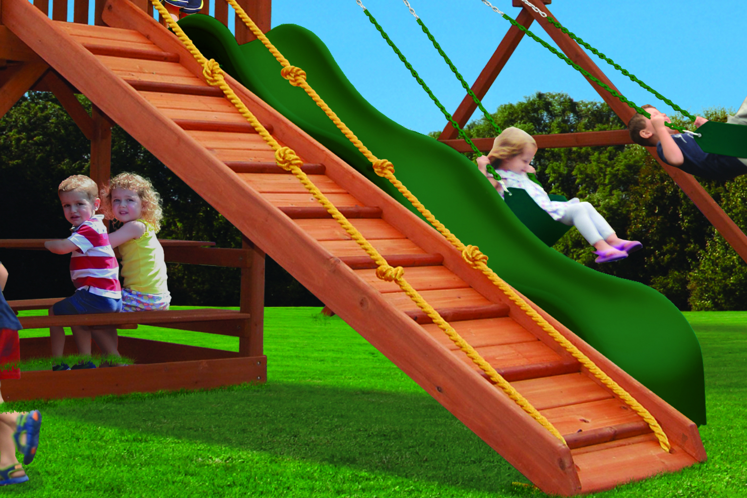 Select Fort Ramp with Guide Ropes - PlayN Wisconsin